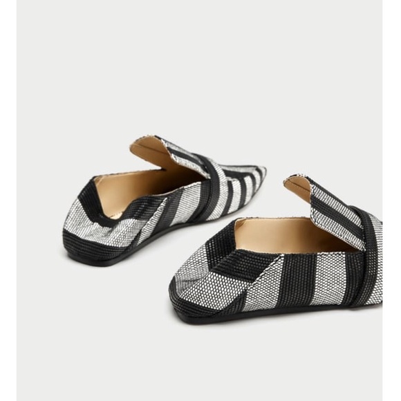 Zara | Shoes | Zara Striped Mule New | Poshmark
